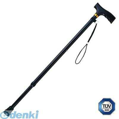 ●アルミ製で軽量！10段階式の調整ボタン付きですので、約77cm〜100cmまで伸縮可能。お使いになる方に最適な長さに調整できます。ステッキ先端部には滑り止め、ハンドルにはリストバンド付き。ドイツ安全規格の伸縮ステッキです。※ドイツ安全規格...