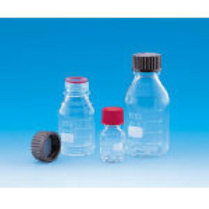 東京硝子器械メーカーお問い合わせ：03-3252-3461【特長】●液もれがしにくい構造のびんです。【仕様】●キャップ色:グレー●容量(ml):500●外径×高さ(mm):86×181●口内径(mm):30【仕様2】●目盛付●キャップ使用耐...