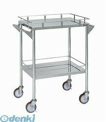 サカエメーカーお問い合わせ：072-895-0200拭取りやすいコーナー形状●外寸：W600×D450×H865mm●カラー：ステンレス●質量：10.6kg●材質：SUS304：BA仕上げ（支柱／棚板：SUS304）●キャスター：100φス...