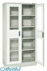 サカエメーカーお問い合わせ：072-895-0200●外寸：W900×D500×H1800mm●内寸：W840×D470×H1660mm●カラー：グレー●質量：53kg●セット内容（付属品）：棚板4枚付（30mm調整可能）KU-81TGY