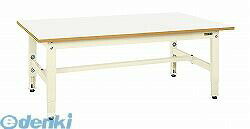 サカエメーカーお問い合わせ：072-895-0200●外寸：W1200×D750×H450〜600mm●均等耐荷重：200kg●質量：24kg●本体色：アイボリー●天板：軽量サカエリューム天板（アイボリー）21t●アジャスター：樹脂製　ネジ...