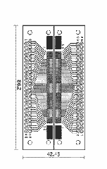 &nbsp; サンハヤト &nbsp; 03-3984-7791 型番特長 パターン材質等銅箔面サイズ等仕上処理穴径端子部CK-71.0ミリピッチの面実装型コネクターを変換2.54ミリピッチ2列×2にガラスエポキシ両面1.2t×86.2mm...