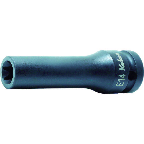 山下工業研究所メーカーお問い合わせ：0537-74-2171【特長】●E型トルクス［［R下］］ボルト用のインパクトディープソケットです。【仕様】●呼びNo.：E12●差込角(mm)：12.7●先端寸法(mm)：11.0●対辺寸法(mm)：1...