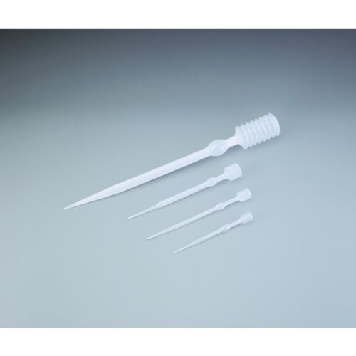 【特長】●耐薬品性に優れたジャバラ式スポイトです。【用途】●スポイト【仕様】●容量(ml)：1●目盛(ml)：0.5●全長(mm)：190●外径(mm)φ20【材質／仕上】●本体：低密度ポリエチレン（LDPE）【原産国】日本
