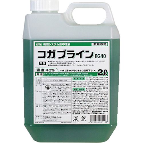 古河薬品工業メーカーお問い合わせ：0280-62-1011【特長】●エチレングリコール系溶剤を主成分に、耐食性に優れた防錆剤（無リン・ノンアミン）を配合した高品質な循環不凍液です。●2L製品は水で薄めずにそのまま使用可能です。【用途】●化学...