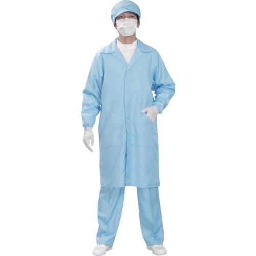 東洋リントフリーメーカーお問い合わせ：03-3323-1151【特長】●コートタイプの防じん服です。●両脇に切りポケットを配した定番スタイルで、発じん防止、異物混入防止に効果的です。●来客用、訪問者用防じん服としても利用できます。【仕様】●...