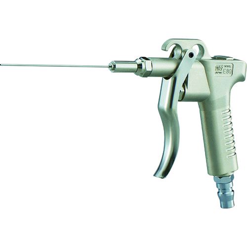 WTBワタベコーポレーシメーカーお問い合わせ：06-6710-3010【特長】●引金の長さを長くすることによって女性も力を加えずに引金が引きやすくなりました。【用途】●一般生産工場、食品工場でのダスト作業に。【仕様】●ノズル長(mm)：95...