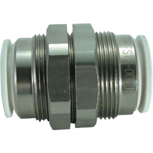 千代田通商メーカーお問い合わせ：043-445-5481【仕様】●接続口径：M22×1●適合チューブ外径D(mm)：12×12●六角対辺(mm)：24●使用圧力：1MPa(空気)、0.3MPa(水)●使用流体：空気、水【仕様2】●流体温度：...