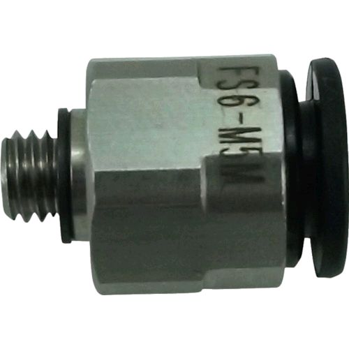 千代田通商メーカーお問い合わせ：043-445-5481【仕様】●接続口径：M5×0.8●適合チューブ外径D(mm)：6●六角対辺(mm)：12●使用圧力：1MPa(空気)、0.3MPa(水)●使用流体：空気、水【仕様2】●流体温度：-5〜...