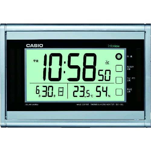カシオ計算機メーカーお問い合わせ：0570-088-901【特長】●掛置兼用の電波時計です。●湿度・温度、生活環境お知らせ機能付です。【用途】●ハイブリッド電源により電池寿命約5年の長寿命化実現【仕様】●幅(mm)：260●奥行(mm)：3...