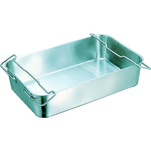【特長】●食品工場などの大量調理、運搬に最適です。【仕様】●サイズ(呼称)：運搬型●外形寸法(mm)幅：603●外形寸法(mm)奥行：382●外形寸法(mm)高さ：135●有効内寸(mm)幅：543●有効内寸(mm)奥行：327●有効内寸(...