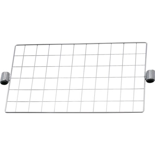 【用途】●背面のこぼれ止め用。【仕様】●間口(mm)：610●高さ(mm)：300●適合：間口600用●パネル間口(mm)：536【材質／仕上】●スチール●表面処理:ニッケルクロム・クロムメッキ仕上げ【セット内容／付属品】●ABS樹脂製スリ...