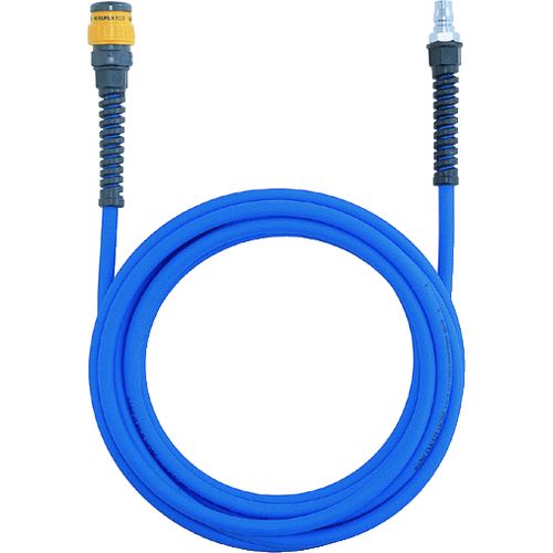 日東工器メーカーお問い合わせ：0120-210-216【特長】●ハイカプラエース（ソケット）にホース折れを防ぐスプリングナットと、柔軟性・耐久性・耐摩耗性に優れたウレタンホースを標準装備してます。【仕様】●色：ブルー●外径(mm)：10.0...
