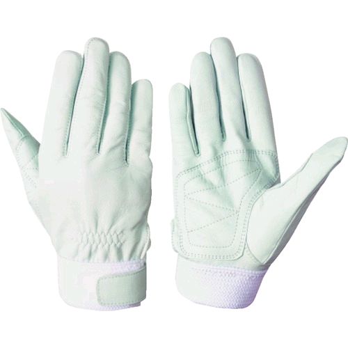 シモンメーカーお問い合わせ：0120-345-092【特長】●きめ細かく柔らかいシープ革を使用しています。●補強当革付です。【用途】●消防・災害活動●機械・プレス・荷役・運送など【仕様】●色：ホワイト●サイズ：M●厚さ(mm)：0.6●全長...