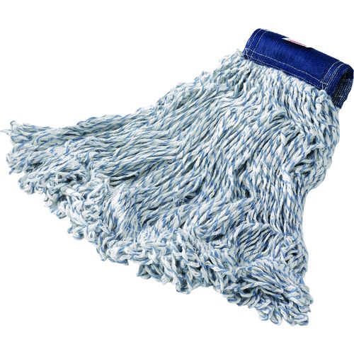 【特長】●4本のポリエステル糸とレーヨン糸を組み合わせた仕上げ拭きに最適なモップヘッドです。【用途】●水拭き・から拭き・ワックス掛けに。●モップ替糸。【仕様】●色：ホワイト●サイズ：L●シートサイズ(mm)：127●フチ色：ブルー●リサイク...