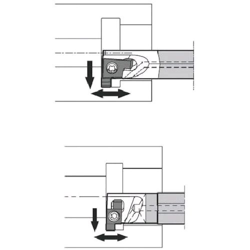 京セラメーカーお問い合わせ：0120-39-6369【特長】●SIGE-WH型です。【用途】●内径溝入れホルダ【仕様】●適合チップ：GE-B●溝幅(mm)：1.0〜3.0●オイルホール付き●スクリュークランプ方式●超硬防振バー【仕様2】●ス...