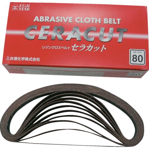 三共理化学メーカーお問い合わせ：06-6150-1371【特長】●セラミック砥粒を使用しています。●砥粒の性質上、目つぶれを起こしにくいです。●研磨力が持続します。【用途】●ステンレス鋼・チタン合金など難削材の研磨に最適。【仕様】●幅(mm...