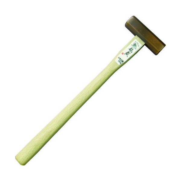 角利産業メーカーお問い合わせ：0256-34-6113【特長】●横打ちクサビで抜けにくいハンマーです。●高級感漂うブロンズ仕上げです。●頭部断面が八角形状になっているため、側面打ちも可能です。●握って実感できる、手になじみ、打ちやすいしっと...
