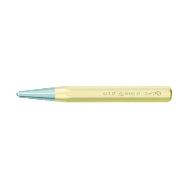 【特長】●高品質の鋼材を使用した、超硬チップ付きのセンターポンチです。●抜群の耐久性と高い作業性を発揮します。【仕様】●全長(mm)：120●直径(mm)：10●先端径(mm)：3●硬度：HRA86【材質／仕上】●先端部:超硬チップ（クロム...