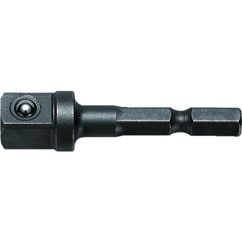 長堀工業メーカーお問い合わせ：06-6541-5701【特長】●電動ドライバーなどでもインパクトソケットの使用を可能にすることができます。●ピン・リングが不要なボール止め付です。【仕様】●差込角(mm)：12.7●軸寸法(mm)：6.35●...