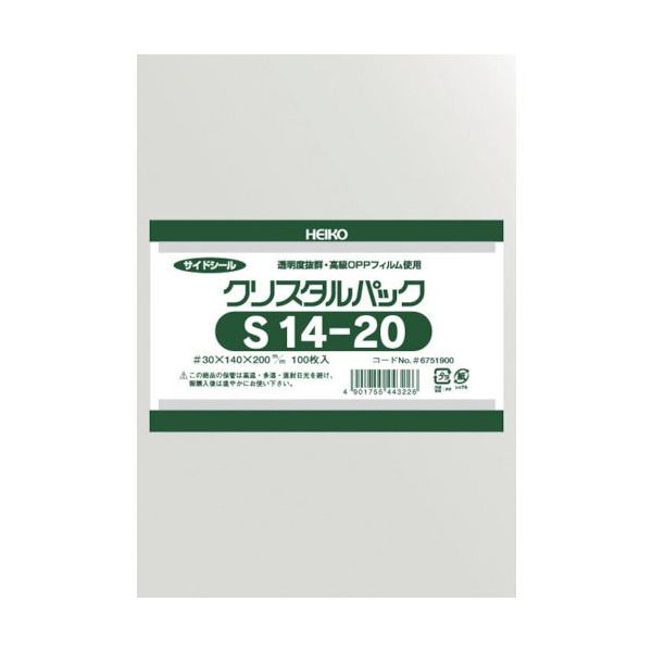 【特長】●クリスタルパックはつやがあり透明感抜群の国産高級OPPフィルムを使用した袋です。●すべりが良く作業効率もバツグンです。●袋の両側を熱圧着して製造する為、のりしろが発生しないので中身が綺麗に見えます。【用途】●各サイズに合わせた包装...