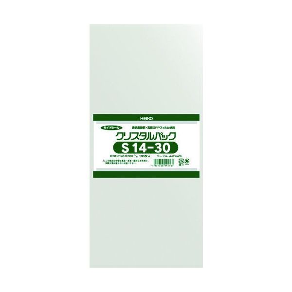 【特長】●クリスタルパックはつやがあり透明感抜群の国産高級OPPフィルムを使用した袋です。●すべりが良く作業効率もバツグンです。●袋の両側を熱圧着して製造する為、のりしろが発生しないので中身が綺麗に見えます。【用途】●各サイズに合わせた包装...