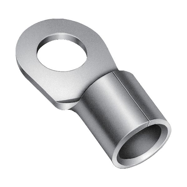 日本圧着端子製造メーカーお問い合わせ：045-543-0081【特長】●接触面（舌部）が丸く、ねじ固定用の取り付け穴がある裸圧着端子です。【用途】●軟銅のより線または、単線の電線を接続するために使用します。【仕様】●電線抱合範囲 より線(［...