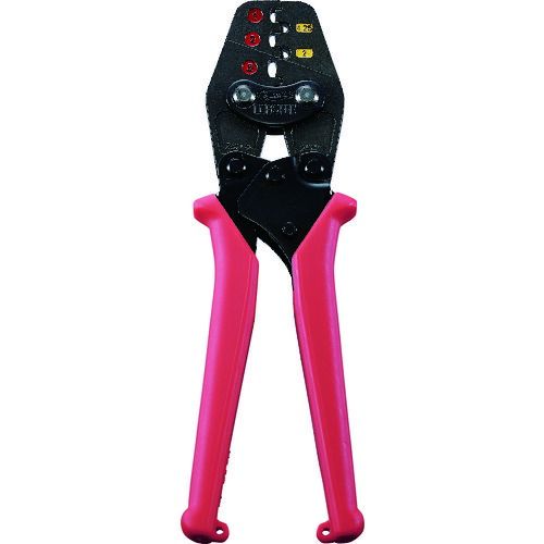 ロブテックスメーカーお問い合わせ：072-980-1111【特長】●一丁2役で使い勝手、持ち運びがぐっと便利になりました。●絶縁被覆付閉端子と裸端子(スリーブP・B)の2種類に対応します。●本体内蔵式の成形確認機構(新ラチェット機構搭載)で...