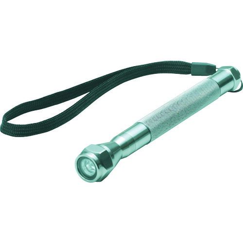 【特長】●小型、軽量のアルミボディーです。【仕様】●明るさ(lm)：10●外径(mm)：21.5●全長(mm)：160●電源：単4形乾電池(2個)別売●保護等級：IPX4【仕様2】●アルカリ電池使用時最大点灯時間：約15時間【材質／仕上】●...