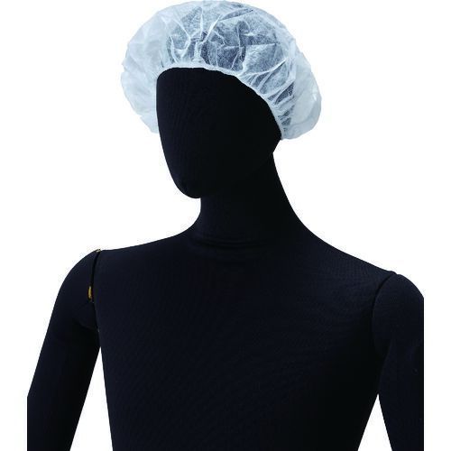 【特長】●異物混入防止にご使用いただけます。【仕様】●色：白●サイズ：フリー【仕様2】●使い捨てタイプ【材質／仕上】●ポリプロピレン(PP)【原産国】中国