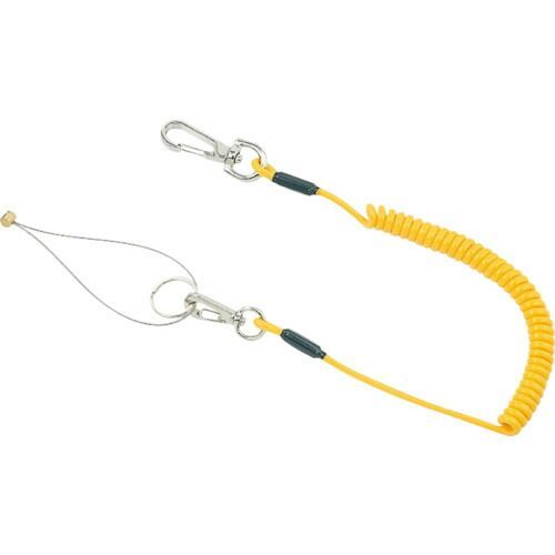 （株）TJMデザインメーカーお問い合わせ：0120-125577【特長】●芯材にナイロンを使用したコイル形状で、強い力で引っぱった後でも伸びたままになりません。（最大1815mmまで伸びます）●ロープの重さ80gと軽量です。●柔軟性に優れて...