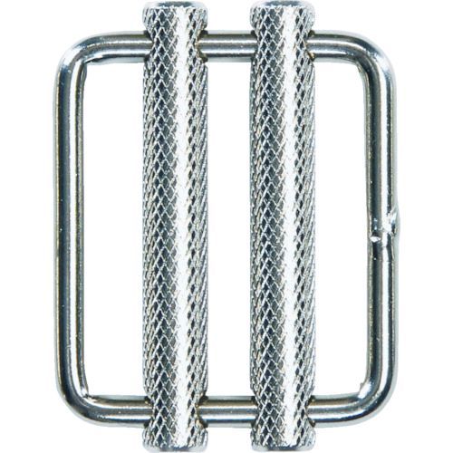 【特長】●簡単にPPベルトをしっかり結束できる専用金具です。【用途】●PPベルト専用金具。●ベルトの引き締め。【仕様】●最大使用荷重(kg)：100●縦(mm)：42●横(mm)：49●寸法(mm)B：34●寸法(mm)C：4●適合幅(mm...