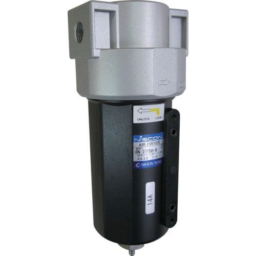 日本精器メーカーお問い合わせ：072-923-0481【商品説明】【特長】●入口圧力1.5MPaまで使用できます。●省スペースタイプのモジュラーシリーズです。【用途】●圧縮空気中の水分(液状)とゴミ等の粒子を除去、空気圧機器を保護に。【仕様...