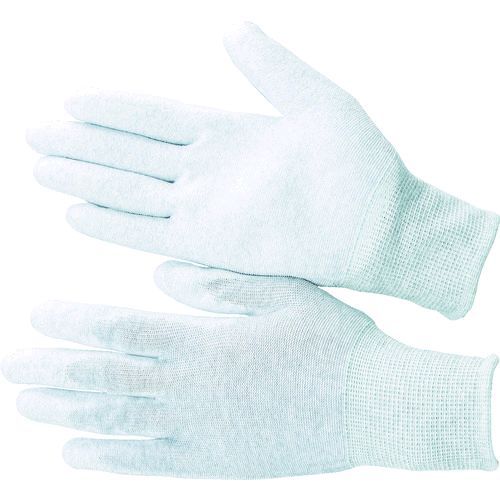 【特長】●導電繊維を使用し、摩擦帯電、接触帯電を防ぎます。●指先にポリウレタンをコーティングし、グリップ性を向上しています。【用途】●電子部品の組み立てに。【仕様】●色：グレー●サイズ：M●ゲージ数：13●リストカラー：グリーン●全長(cm...