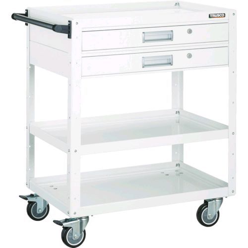 【特長】●車輪と共に車軸もロックするダブルロック仕様のキャスターです。●アングル支柱に突起を出し、棚板を固定することにより縦横のゆれを軽減します。●棚板は皿型・フラット型の表裏両面使用できます。【用途】●工場内の運搬作業や、ピッキング作業に...