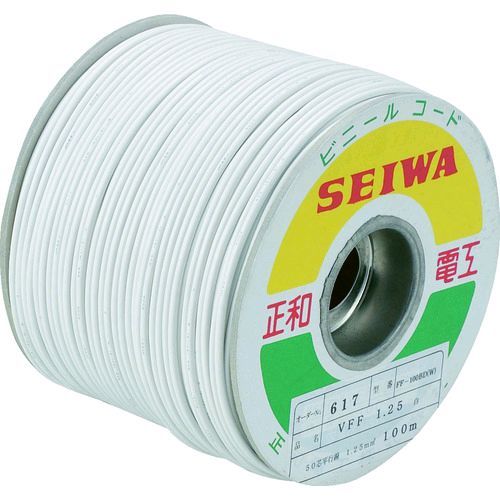 正和電工メーカーお問い合わせ：0774-31-8111【商品説明】【特長】●主に室内で使用する交流300V以下の、小型電気器具に用いる電線で、より線の導体にビニール絶縁を施したものです。（ビニール平型コード）【用途】●単色のものは、小型電気...
