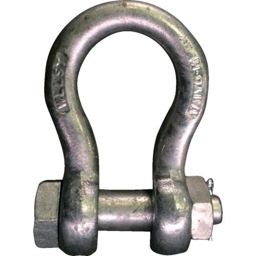 【特長】●スタンダードなシャックルです。●サイズが豊富でいろいろな用途でご使用いただけます。【用途】●土木、建築工事などでの荷物の荷役・連結金具として使用。【仕様】●基本使用荷重(t)：2.5●寸法(mm)B：31●寸法(mm)t：20●寸...