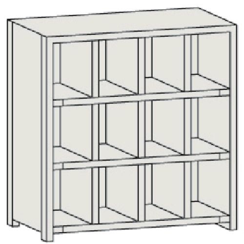 【特長】●小物・部品類の収納に最適です。●薄型で壁面管理に適しています。●棚板にカード差しが付いてるため、小物・部品管理が容易です。●高さ22mmの前あたりにより、収納品のこぼれを防ぎます。【仕様】●間口(mm)：875●奥行(mm)：20...