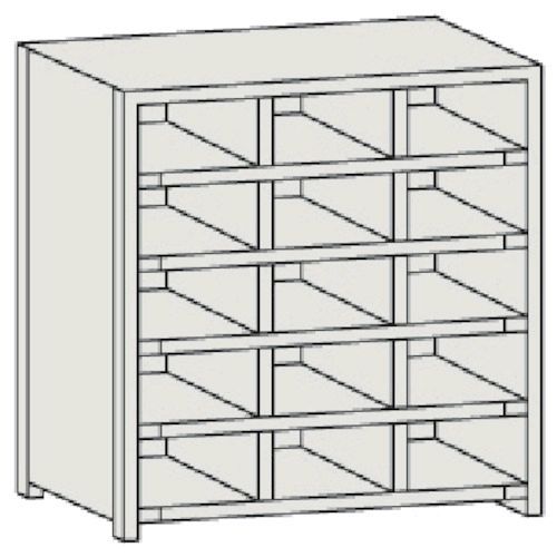 【特長】●小物・部品類の収納に最適です。●薄型で壁面管理に適しています。●棚板にカード差しが付いてるため、小物・部品管理が容易です。●高さ22mmの前あたりにより、収納品のこぼれを防ぎます。【仕様】●間口(mm)：875●奥行(mm)：25...