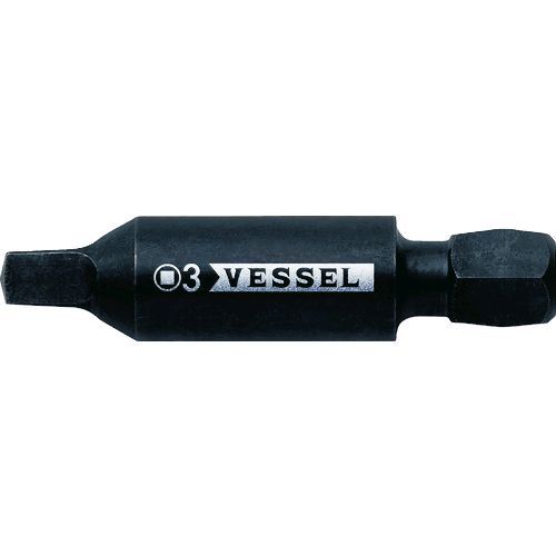 ベッセルメーカーお問い合わせ：0120-999-914【特長】●カドギワビット用替えビット(品番no.KDB-SQ3)です。【用途】●ホールダウン、筋かい、各種耐震金物の取り付け。【仕様】●刃先：SQ3●全長(mm)：35●適合本体：KDB...