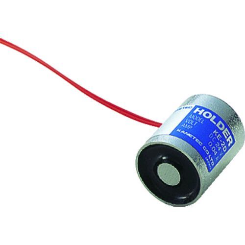 カネテックメーカーお問い合わせ：03-5823-7014【特長】●連続使用が可能です。●電磁式なので磁力のON/OFF制御の遠隔操作が可能です。●屈曲や振動に対する耐久性の高いケーブルを採用しています。●薄形の電磁ホルダです。狭い空間でも一...