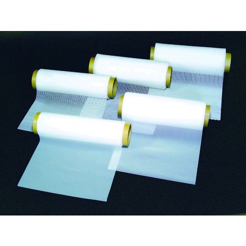【特長】●耐熱性・非粘着性・高電気絶縁性・滑り性に優れています。●シートにダイヤ型の模様に切り込み、メッシュ状の網にした製品です。●端面のほつれはありません。【用途】●フィルター、搬送用シート、スペーサー。【仕様】●幅(mm)：300●長さ...