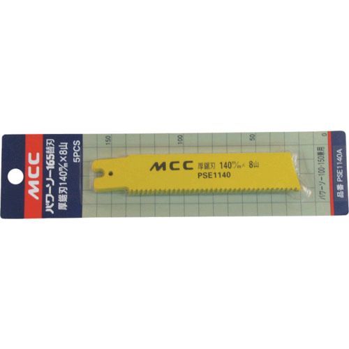 松阪鉄工所メーカーお問い合わせ：06-6747-6921【仕様】●サイズ：140×8山●厚さ(mm)：1.65●能力(A)：〜50●適合機種：PS-165、M165●厚さ×幅×長さ(mm)：2×25×140【原産国】日本