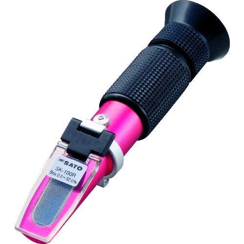 佐藤計量器製作所メーカーお問い合わせ：06-6944-0921【特長】●10〜30℃間の自動温度補正機能付です。【用途】●糖度や濃度の測定。【仕様】●測定範囲(Brix%)：0〜32●分解能(Brix%)：0.2●測定精度(Brix%)：±...
