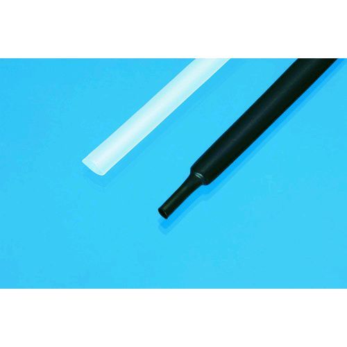【特長】●耐油性、耐薬品性に優れています。●RoHS指令適合製品です。【用途】●電線接続部、パーツ類の絶縁、保護はもとよりパイプの防食など多くの用途に応用が可能です。【仕様】●収縮前内径(mm)：3.6±0.3●色：黒●適合電線(［［MM2...