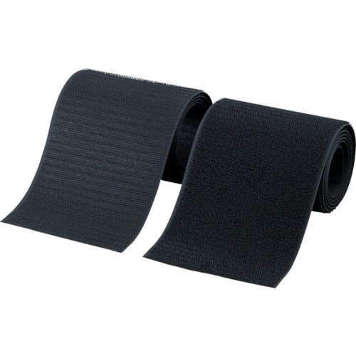 【特長】●繊維製品なので軽く、お好みのサイズにハサミでカットできます。【用途】●産業用部材、建材などの固定。部材・部品などの固定。【仕様】●色：黒●幅(mm)：50●長さ(m)：1●厚さ(mm)：(フック)1.9mm、(ループ)2.5【仕様...