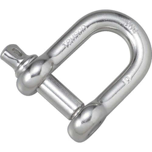 【特長】●ねじ込みタイプのスタンダードなシャックルです。【用途】●連結金具として。【仕様】●ねじ径：M4●使用荷重(kN)：0.49●B(mm)：8●L(mm)：16●D1(mm)：4●D2(mm)：4●d(mm)：8【材質／仕上】●ステン...