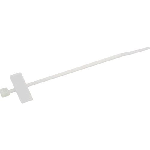 【特長】●結束した電線やケーブルなどを分別する際に油性ペンで書き込み、またはシール貼付にて識別や表示ができます。【用途】●結束した電線やケーブルなどの識別。【仕様】●色：白●幅(mm)：2.5●長さ(mm)：100●厚さ(mm)：1.1●最...