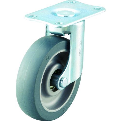 【特長】●車輪部にラジアルベアリングを採用していますので始動抵抗が低減し、音が静かです。●ゴム車より床に跡が付きにくい材質です。●ナイロン車より走行音が静かです。【用途】●小型樹脂台車こまわり君用。【仕様】●許容荷重(daN)：35●許容荷...