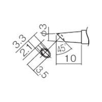 白光メーカーお問い合わせ：06-6561-1574【仕様】●コテ先名称：BC型溝付●適合コテ：FM2027・FM2028【仕様2】●鉛フリーはんだ対応●適合ステーション本体：FX-950・FX-951・FX-952・FM-203・FM-20...
